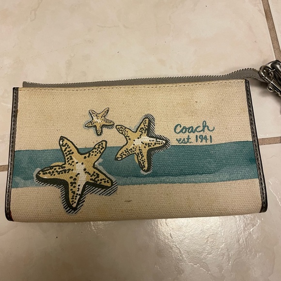 Coach | Bags | Rare Coach Beach Zipper Wallet | Poshmark